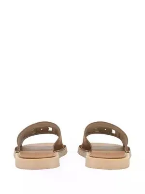 Dolce & Gabbana Dg Cut-out Suede Slides