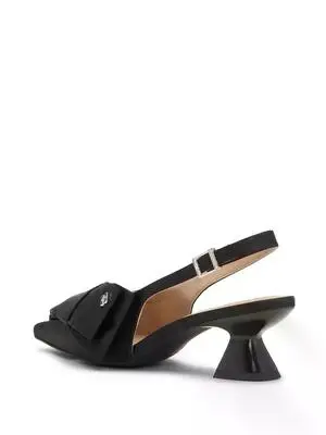 GANNI Big Bow Satin Pumps
