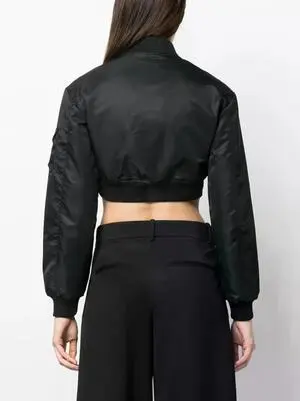 Coperni Cut-out Cropped Bomber Jacket