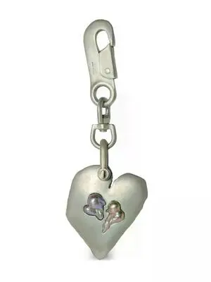 PARTS OF FOUR Jazz's Solid Heart Keyring - Silver