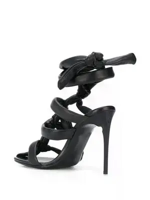 Off-White Knotted Strappy High-heel Sandals
