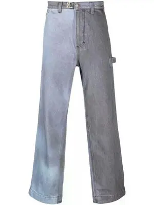 OBJECTS IV LIFE Two-tone Wide-leg Jeans
