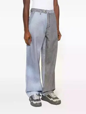 OBJECTS IV LIFE Two-tone Wide-leg Jeans