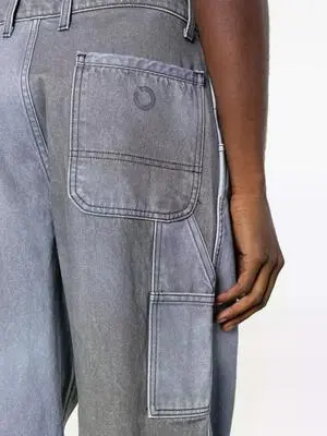 OBJECTS IV LIFE Two-tone Wide-leg Jeans