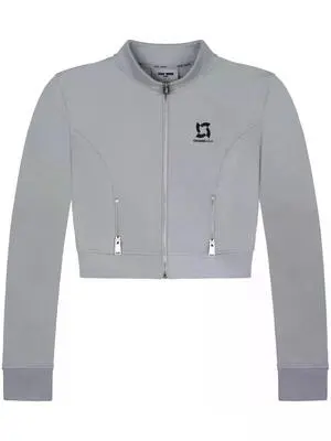 TEAM WANG DESIGN Logo-print Cropped Track Jacket