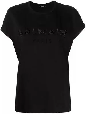 Balmain Embellished-logo T-shirt