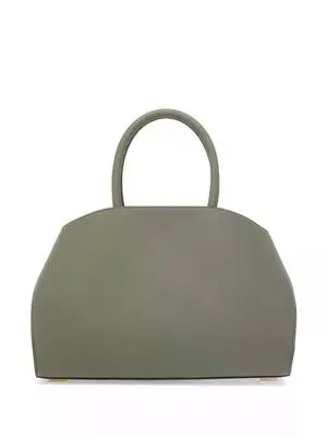 FERRAGAMO Medium Hug Leather Tote Bag - Grey