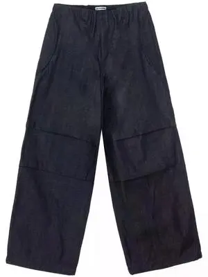 JIL SANDER Elasticated Wide-leg Denim Trousers
