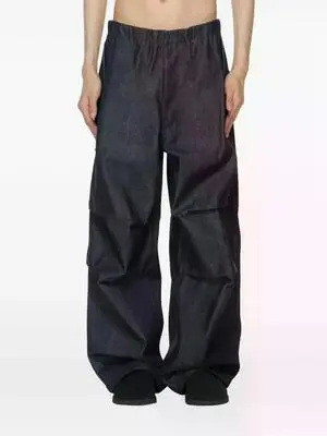 JIL SANDER Elasticated Wide-leg Denim Trousers