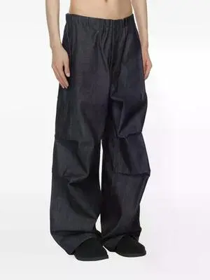 JIL SANDER Elasticated Wide-leg Denim Trousers