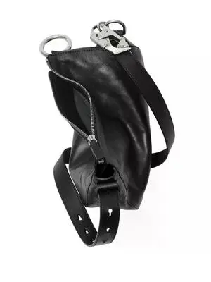 Burberry Knight Leather Shoulder Bag - Black