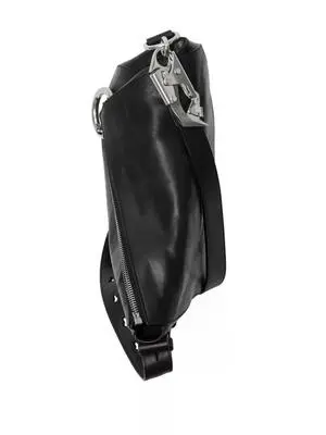 Burberry Knight Leather Shoulder Bag - Black