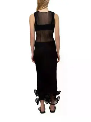 Simkhai Oakley Semi-sheer Tank Top - Black