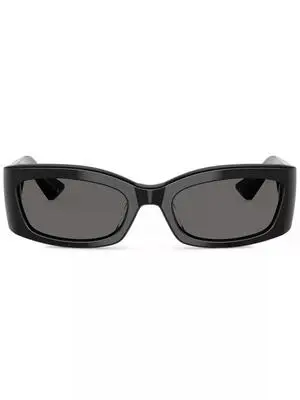 Oliver Spencer 1993c Rectangular-frame Sunglasses - Black
