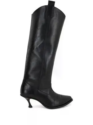 Vaquera Leather Western Boots
