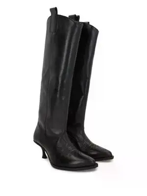 Vaquera Leather Western Boots