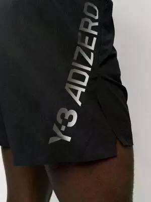 Y3 Logo-print Elasticated-waist Shorts