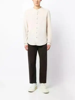 HOLZWEILER Henley-collar Button-down Shirt
