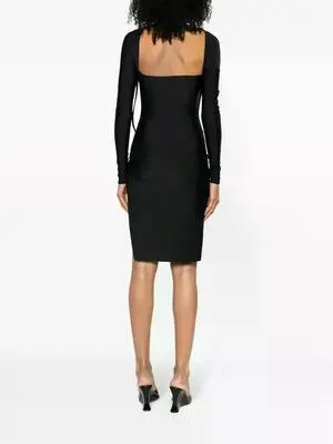 Coperni Asymmetric Twisted Dress - Black