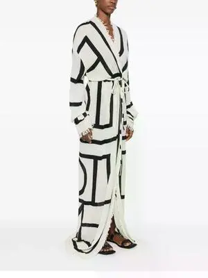 TOTEME Geometric-print Wrap Dress