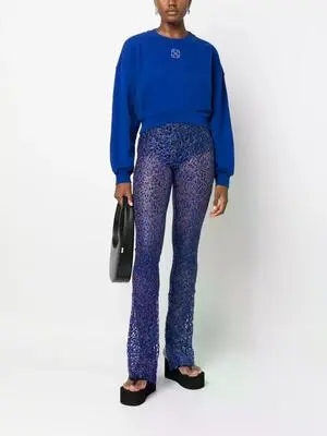 Coperni Corded-lace Flared Trousers
