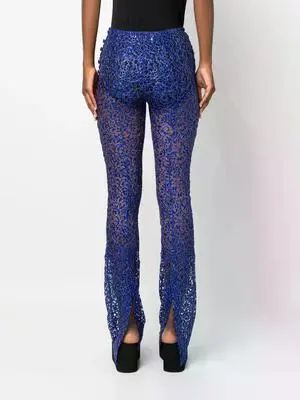 Coperni Corded-lace Flared Trousers