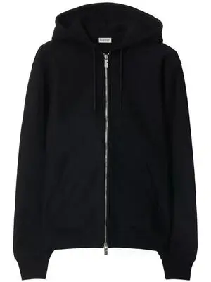 Burberry Logo Zip Hoodie - Grey