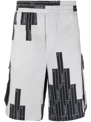 A-COLD-WALL* Vector-monogram Cargo Shorts - Black