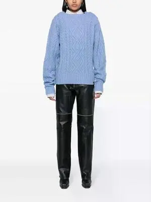 Martine Rose Cable-knit Merino Wool Jumper