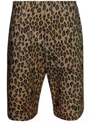 BLUEMARBLE Leopard-print Cotton Shorts - Neutrals