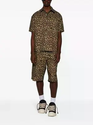 BLUEMARBLE Leopard-print Cotton Shorts
