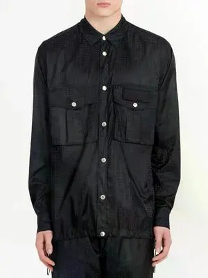 Balmain Monogram Button-up Over Shirt