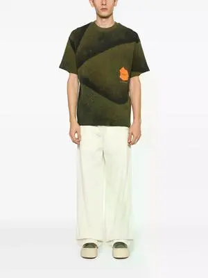 OBJECTS IV LIFE Waffle Logo-print Cotton T-shirt