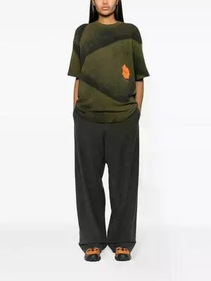 OBJECTS IV LIFE Waffle Logo-print Cotton T-shirt