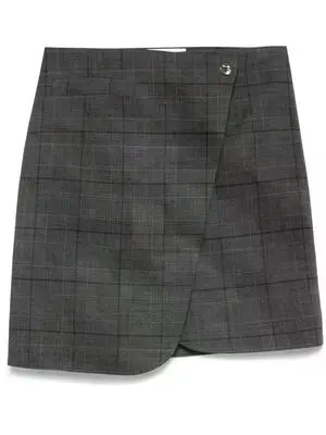 Coperni Wrap Mini Skirt - Grey