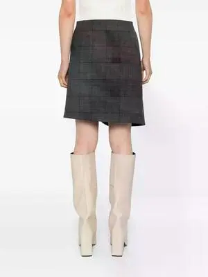 Coperni Wrap Mini Skirt - Grey