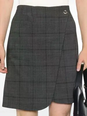 Coperni Wrap Mini Skirt - Grey