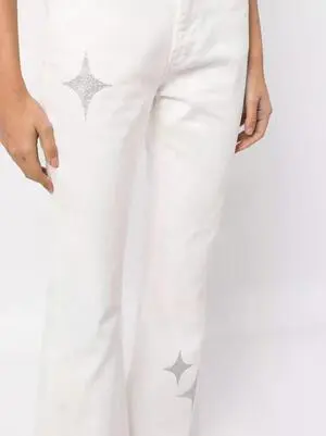 MADISON MAISON Star-print High-rise Flared Jeans