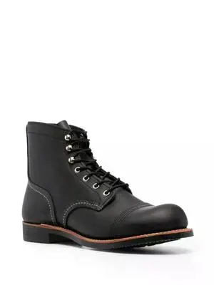Red Wing Lace-up Ankle Boots - Black