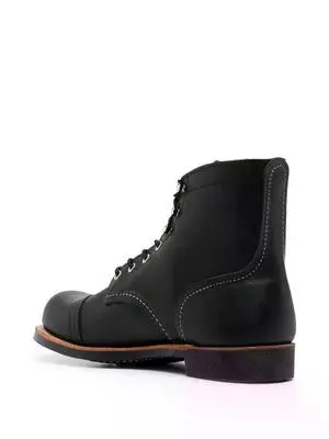 Red Wing Lace-up Ankle Boots - Black