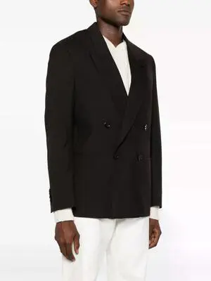 LARDINI Double-breasted Blazer - Brown