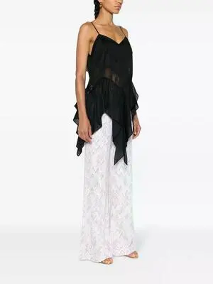 Pinko Fringed Draped Top