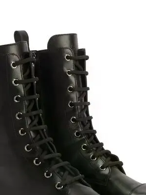 GIUSEPPE ZANOTTI Leather Lace-up Boots