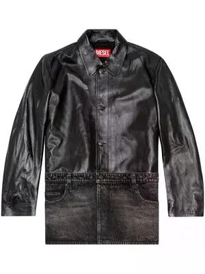 DIESEL® L-bretch Leather Jacket
