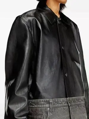 DIESEL® L-bretch Leather Jacket