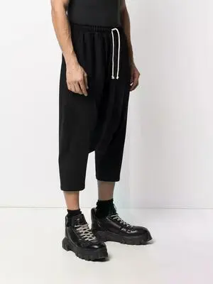 Alchemy Fashions Cropped Drop-crotch Trousers