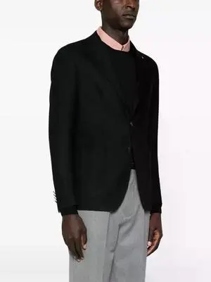 Tagliatore Brooch Detail Blazer - Black