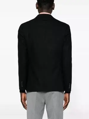 Tagliatore Brooch Detail Blazer - Black