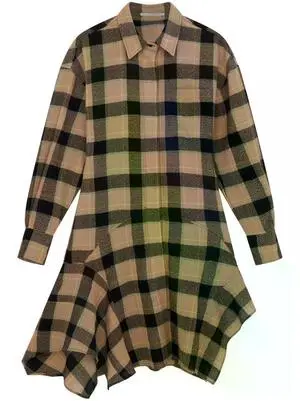 Stella McCartney Check-pattern Wool Shirt Dress