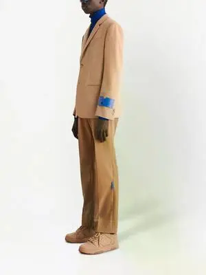 Off-White Embroidered-logo Single-breasted Blazer